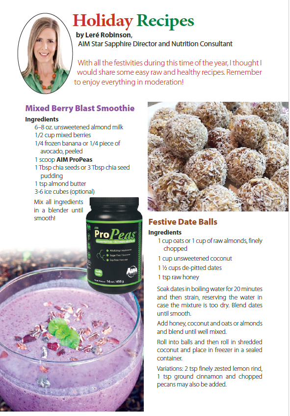 Holiday Recipes – The AIM Companies